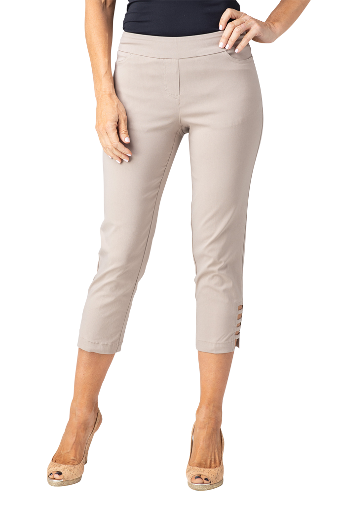Petite Cropped Pants - Stone – Slimsation By Multiples